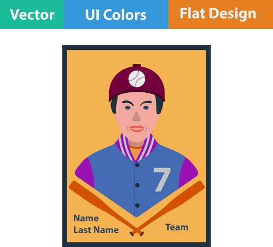 Baseball Card Vector Images (over 3,500)