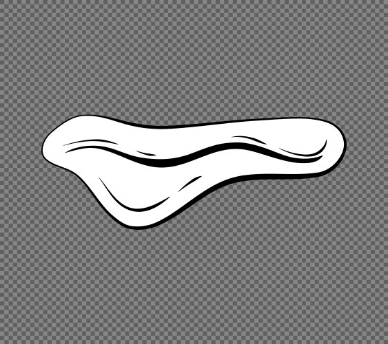 Dripping liquid outline on a transparent Vector Image