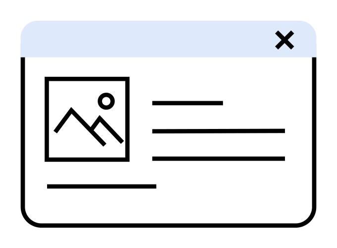 Simplified User Interface Layout With Checklists Vector Image