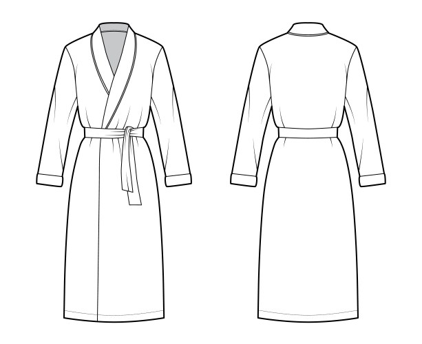 Bathrobe Spa Gown Vector Images (over 510)
