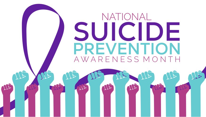 National suicide prevention month Royalty Free Vector Image