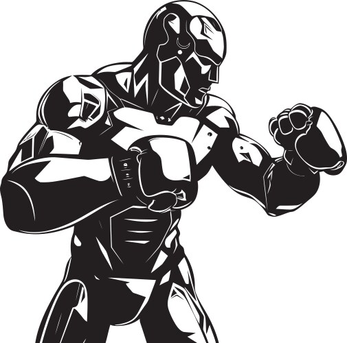 Robot Punch Vector Images (over 300)