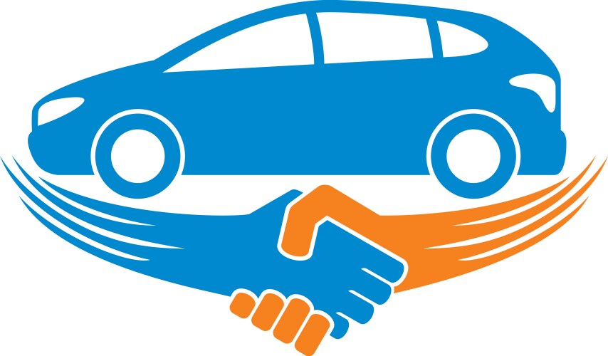 Set logos for car rental and sale Royalty Free Vector Image