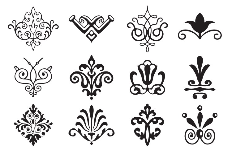 Calligraphy Filigree Divider Vector Images (over 7,200)