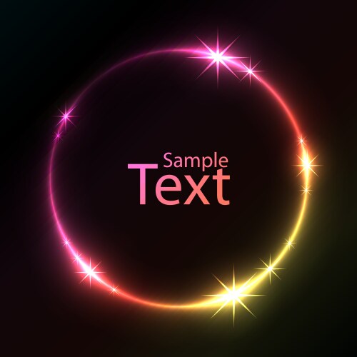 Energy abstract glow circles Royalty Free Vector Image