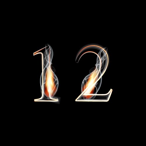 Smoke Font Numbers Vector Images (over 220)
