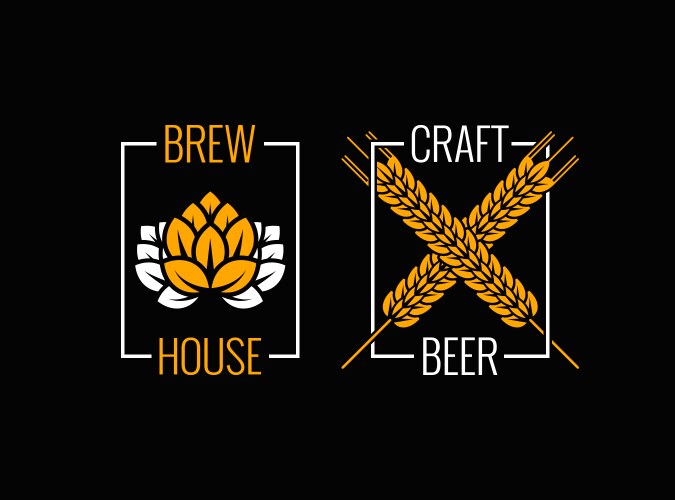 Beer house logo Royalty Free Vector Image - VectorStock
