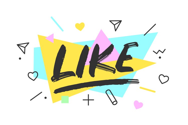 Like Sticker Vector Images (over 11,000)