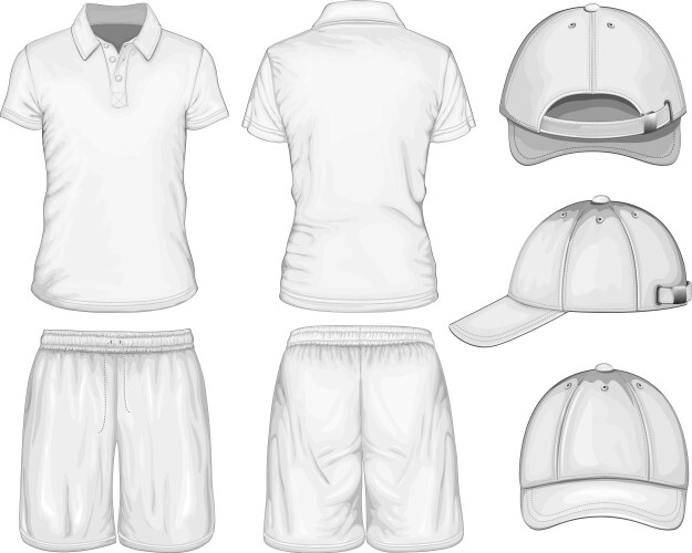 Men sport clothes Royalty Free Vector Image - VectorStock