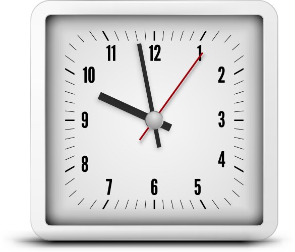 3d realistic clock Royalty Free Vector Image - VectorStock