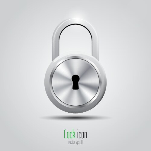 Safe secure money padlock icon Royalty Free Vector Image