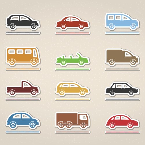 Cars Sticker Vector Images (over 38,000)