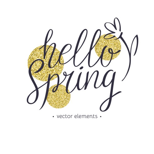 Hello spring Royalty Free Vector Image - VectorStock