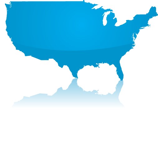 Map united states population Royalty Free Vector Image