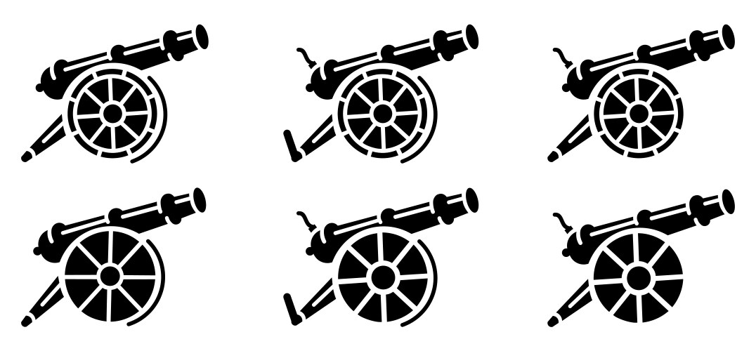 Artillery Cannon Vector Images (over 7,300)