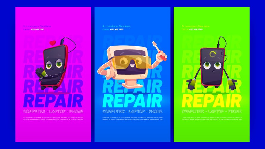 Electronics Repair Banner Vector Images (over 1,000)