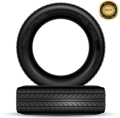 Tire cartoon Royalty Free Vector Image - VectorStock