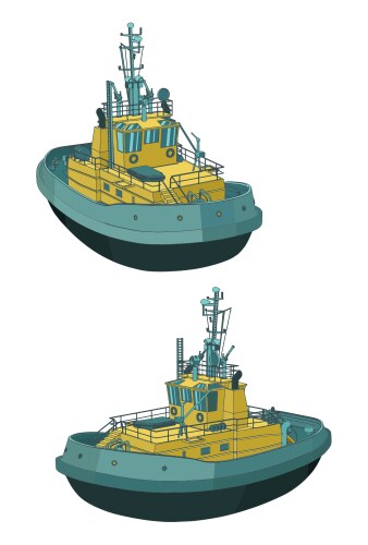 Tugboat Vector Images (over 910)
