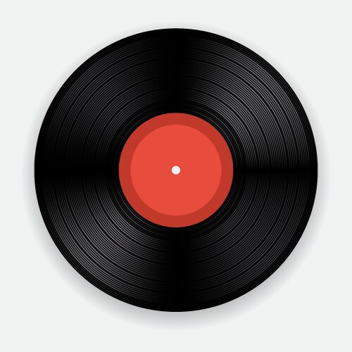 Music record Royalty Free Vector Image - VectorStock