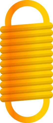 Grey coil spring icon cartoon style Royalty Free Vector