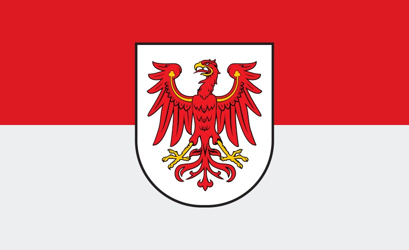 Flag of hanau in hesse germany Royalty Free Vector Image