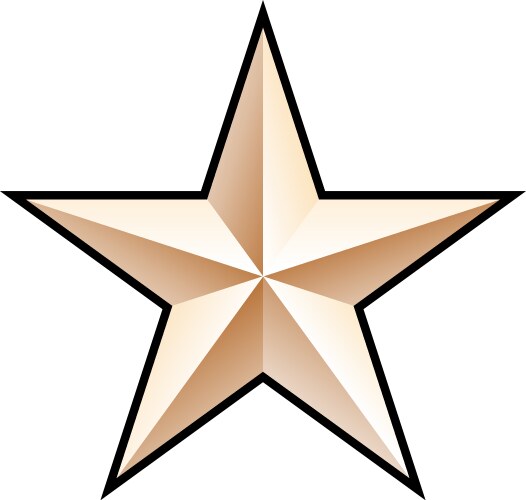 Bronze roze gold gradients set in hexagons big Vector Image