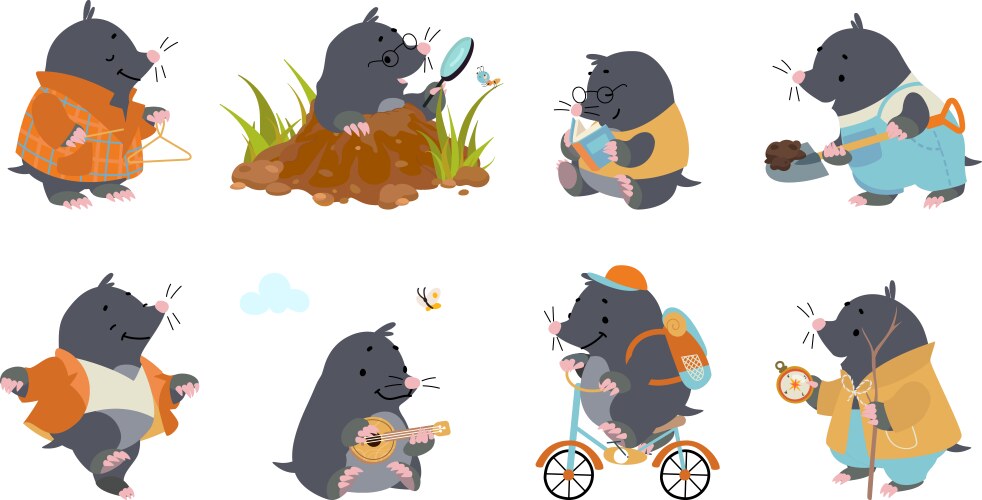 Cartoon Mole Vector Images (over 1,300)