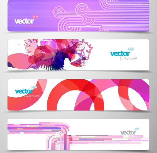 Web headers Royalty Free Vector Image - VectorStock