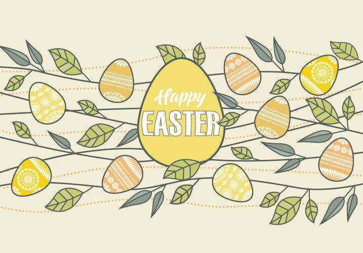 Easter frame Royalty Free Vector Image - VectorStock