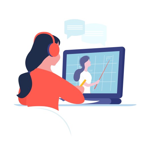 Computers for education Royalty Free Vector Image