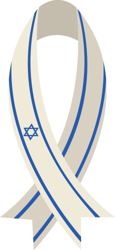 Palestine peace ribbon Royalty Free Vector Image