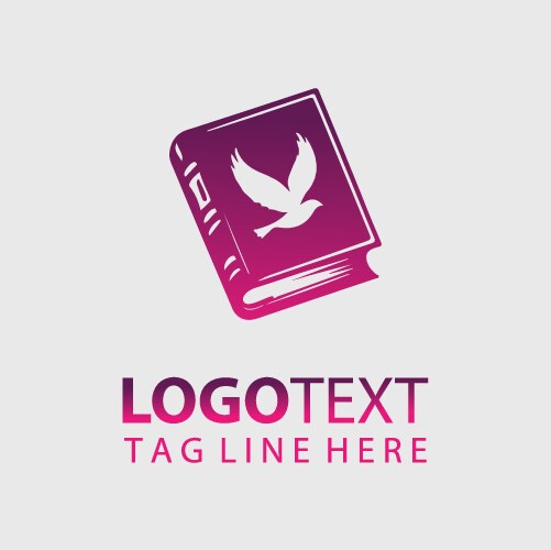 Open book logo Royalty Free Vector Image - VectorStock