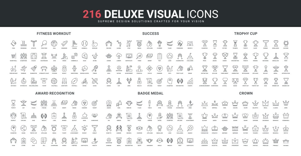 Gold Trophy Black Outline Vector Images (over 4,100)