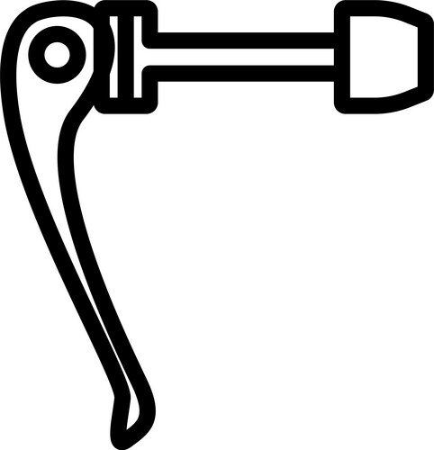 Bike quick release icon Royalty Free Vector Image