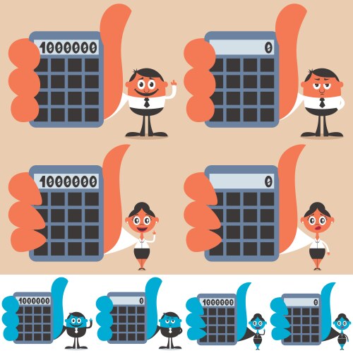 Calculator Cartoon Vector Images (over 23,000)