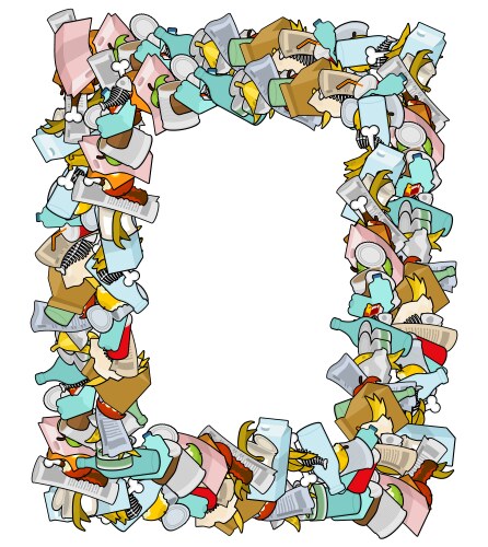 Trash Border Rubbish Vector Images (55)