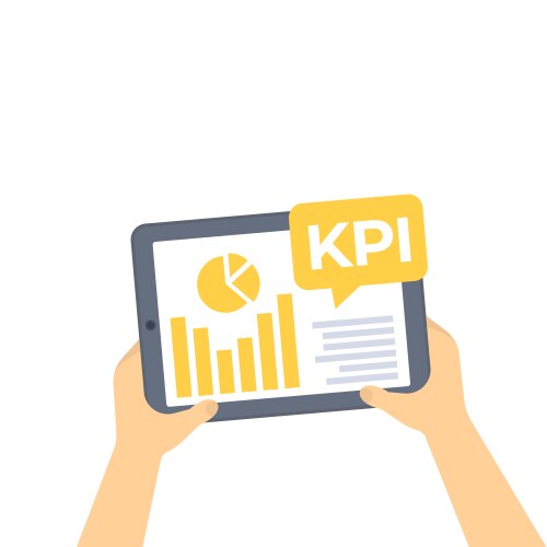Employee performance evaluation blue gradient Vector Image