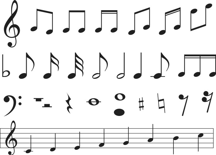 Cartoon Music Note Vector Images (over 18,000)