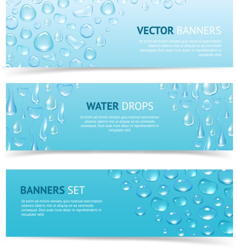 Water font liquid drop letters Royalty Free Vector Image
