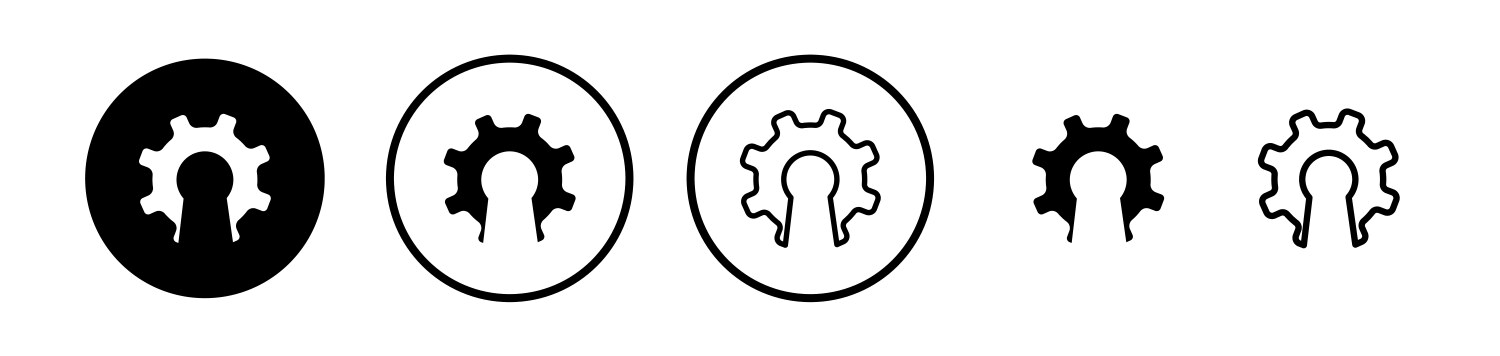Open source icon set on white background Vector Image
