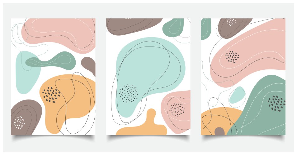 Set template geometric covers design you can use Vector Image