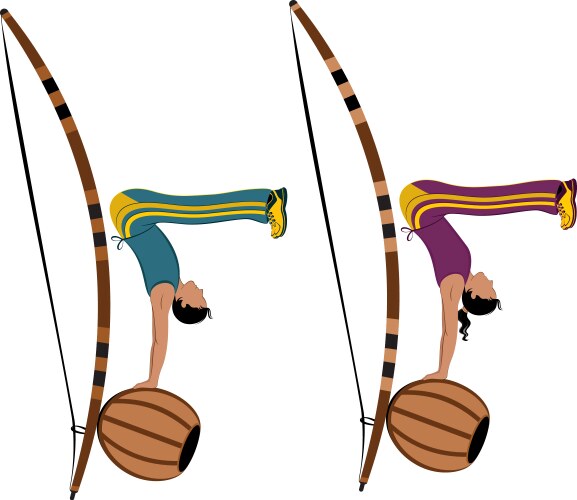 Capoeira Royalty Free Vector Image - VectorStock