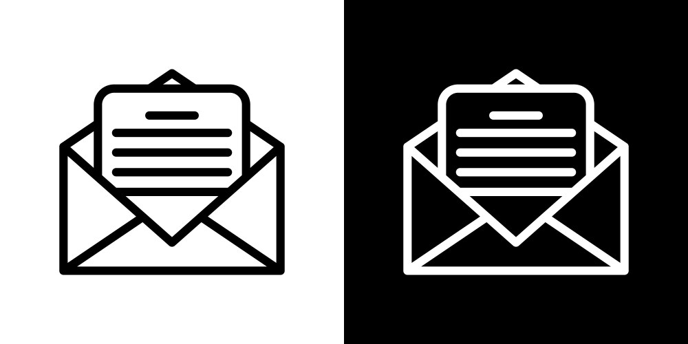 Envelope open icon Royalty Free Vector Image - VectorStock