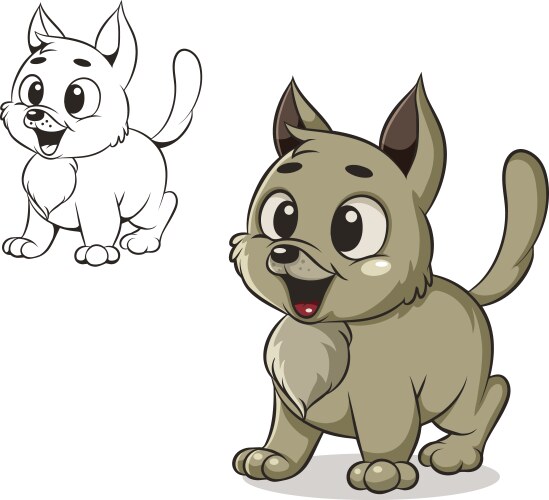 Cat cartoon Royalty Free Vector Image - VectorStock