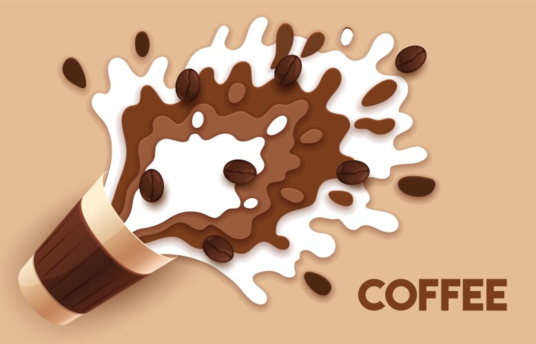 Coffee Splash Vector Images (over 6,000)