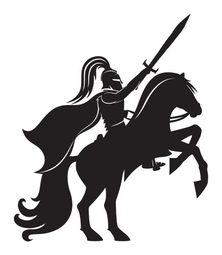 Warrior helmet and swords Royalty Free Vector Image