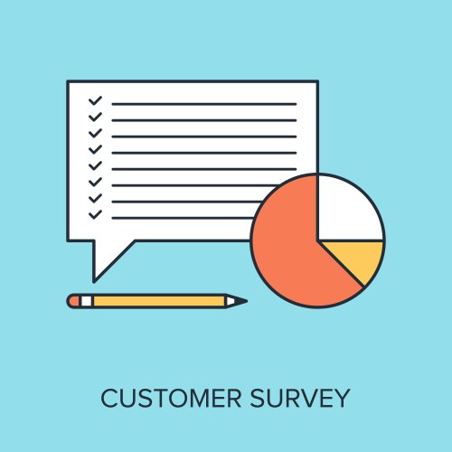 Satisfaction survey Royalty Free Vector Image - VectorStock
