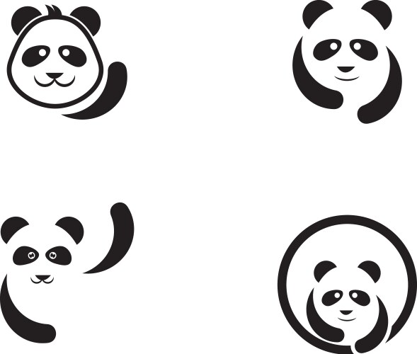 Hello panda Royalty Free Vector Image - VectorStock