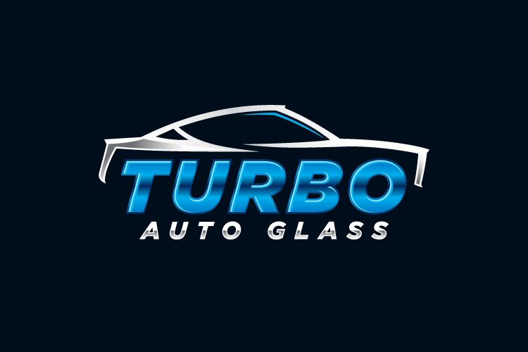 Blue silver auto repair logo symbol Royalty Free Vector