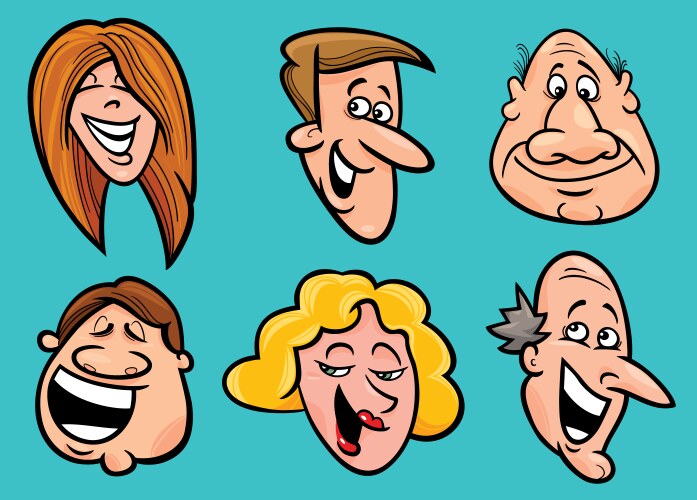 Cartoon Faces Funny Vector Images (over 390,000)